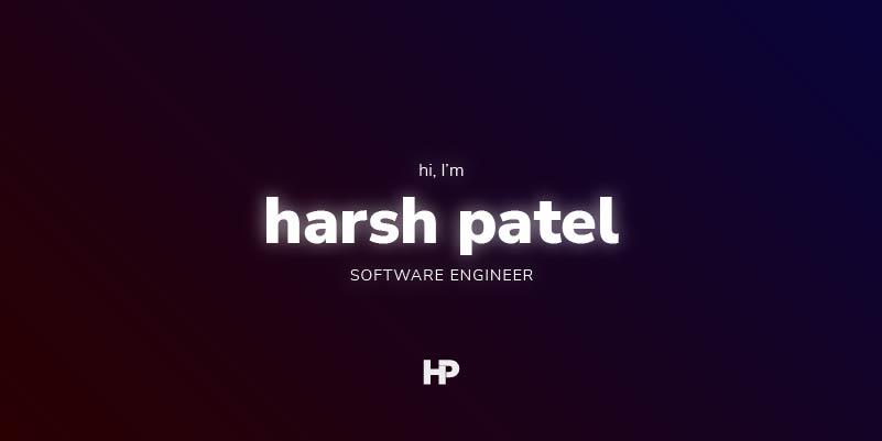 Harsh Patel | Software Engineer